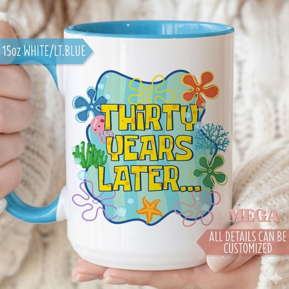 30th Birthday Gift Personalized Birthday Coffee Mug Custom 30th ...