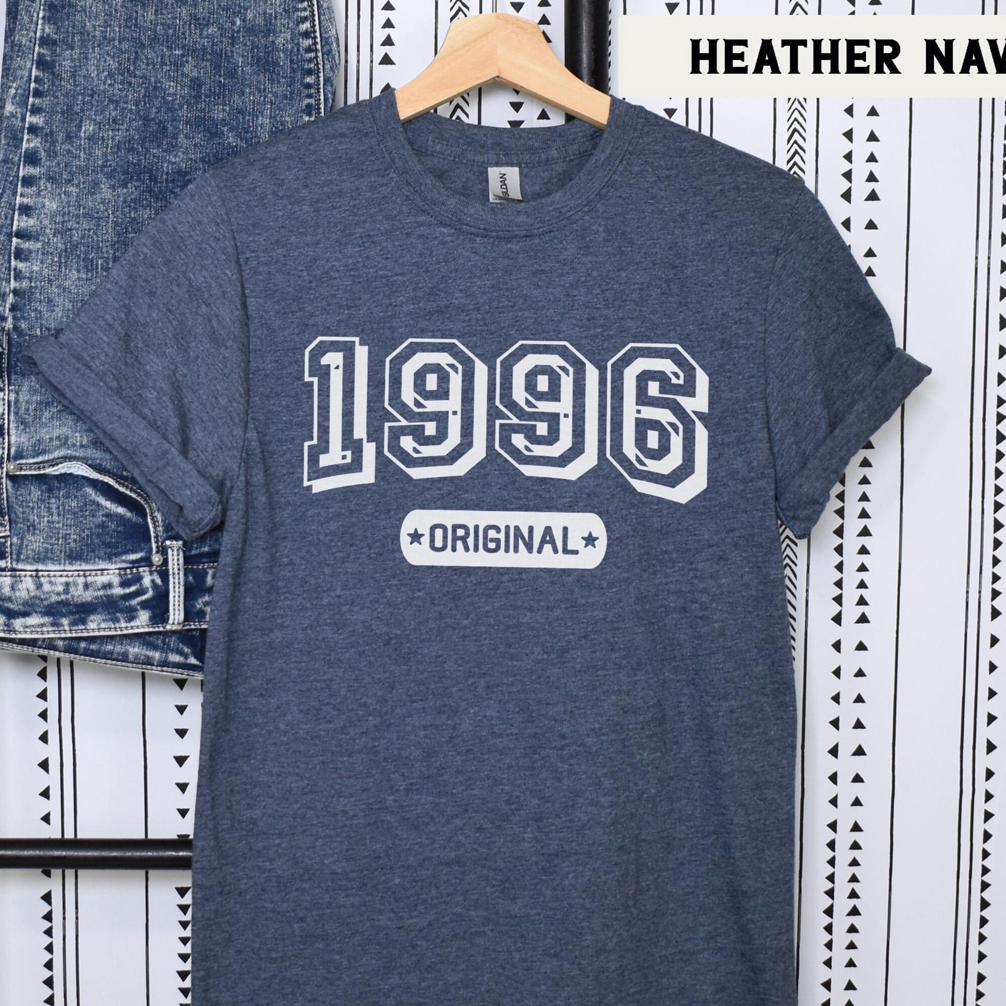 30th Birthday Gift Varsity 1996 Birthday Unisex Shirt Sports Lovers ...