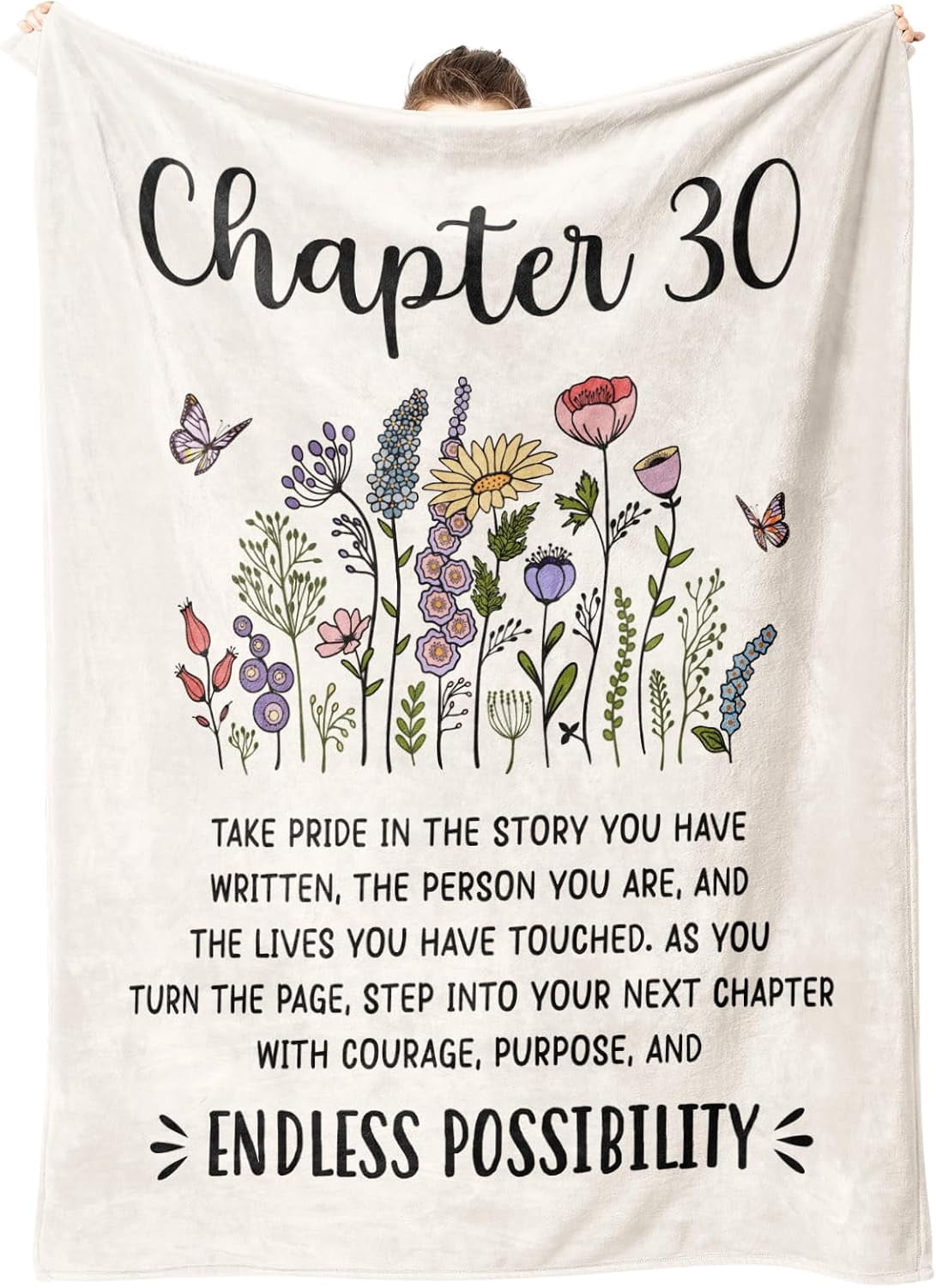 30th Birthday Gifts for Women, Chapter 30 Blanket, 30 Year Old Bday ...