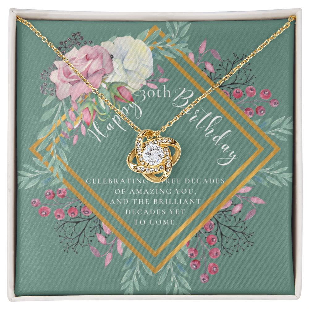 30th Birthday Gifts for Women Necklace for Her 3 Decade Jewelry 30 ...