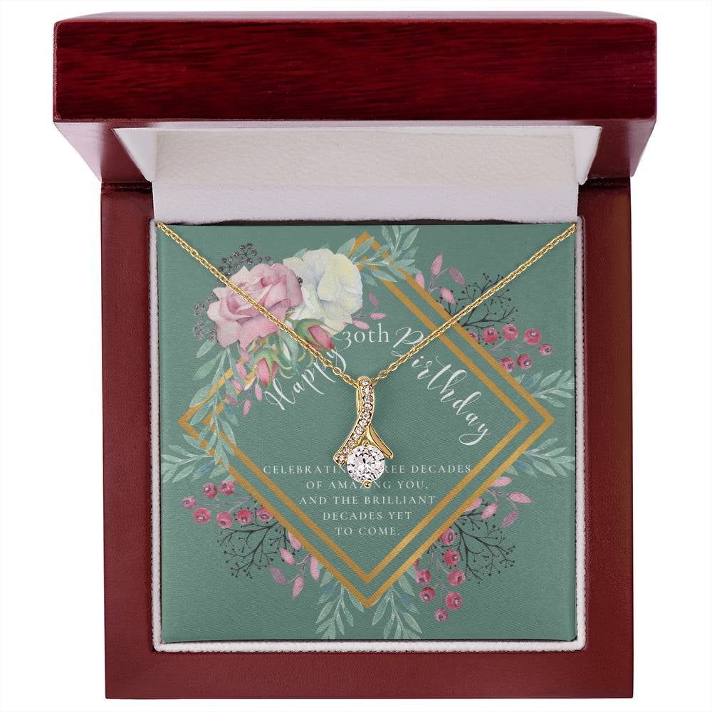 30th Birthday Gifts For Women, Necklace For Her, 3 Decade Jewelry, 30 ...