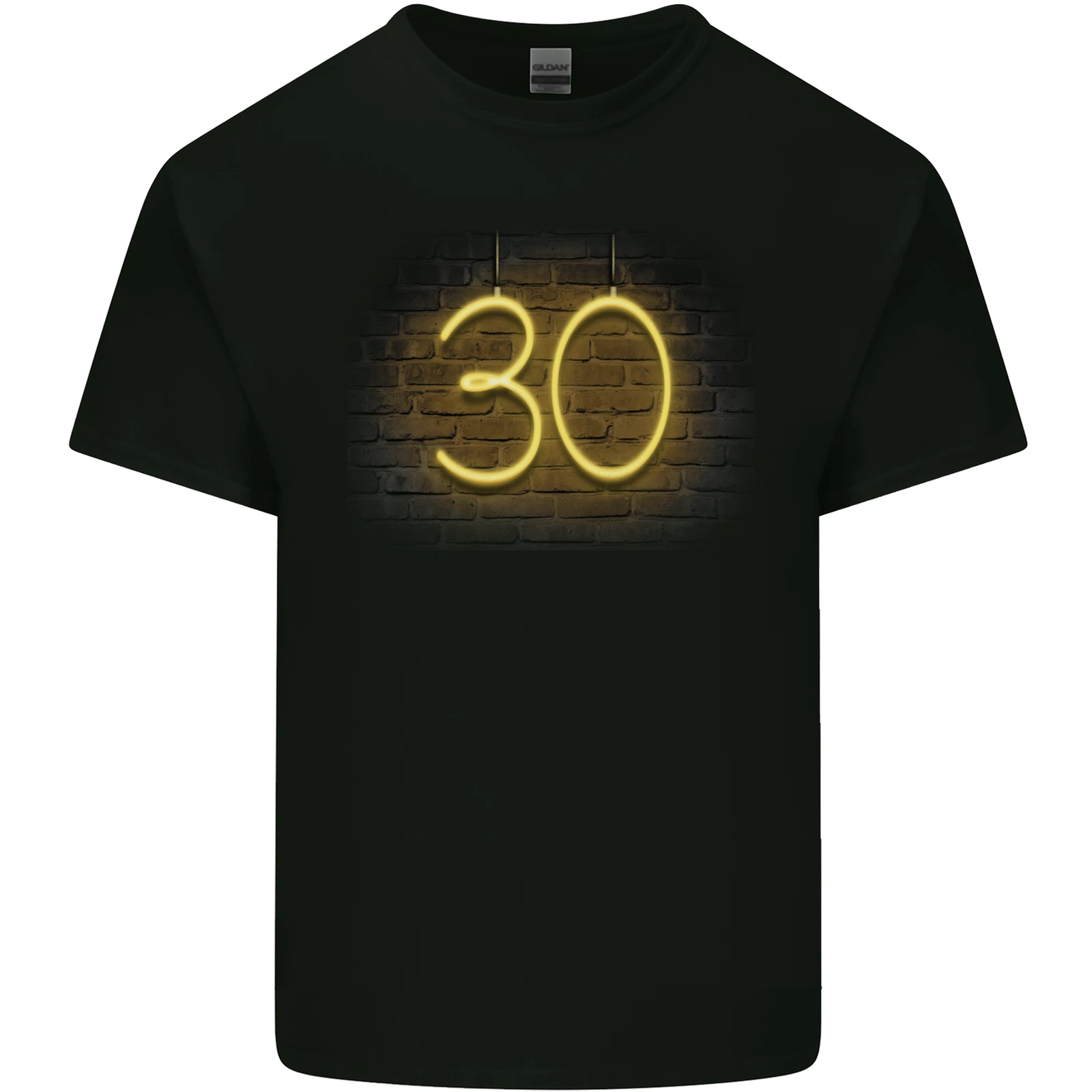 30th Birthday Neon Lights Funny 30 Year Old and Slogan Unisex T-Shirt ...