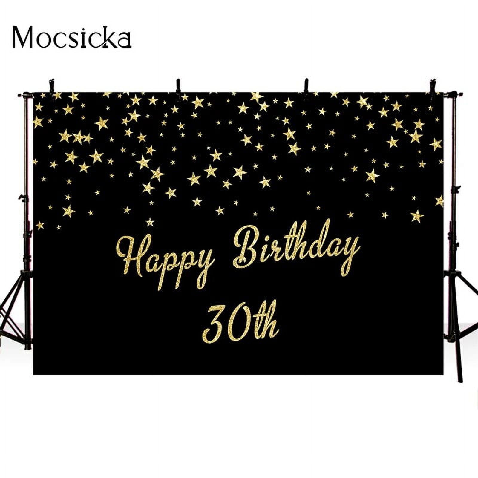 30th Birthday Photography Background for Silver and Rose Gold Backdrop ...