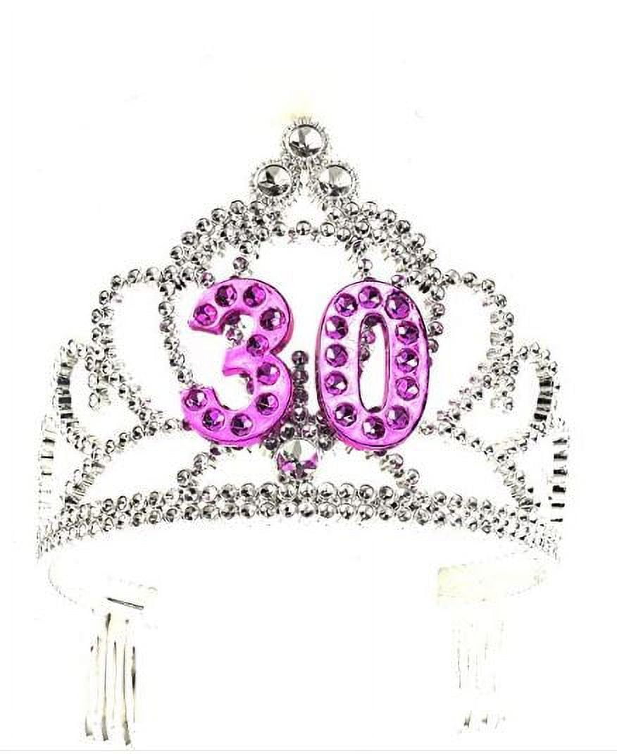 30th Birthday Princess Tiara Crown Party Princess Plastic Tiara ...