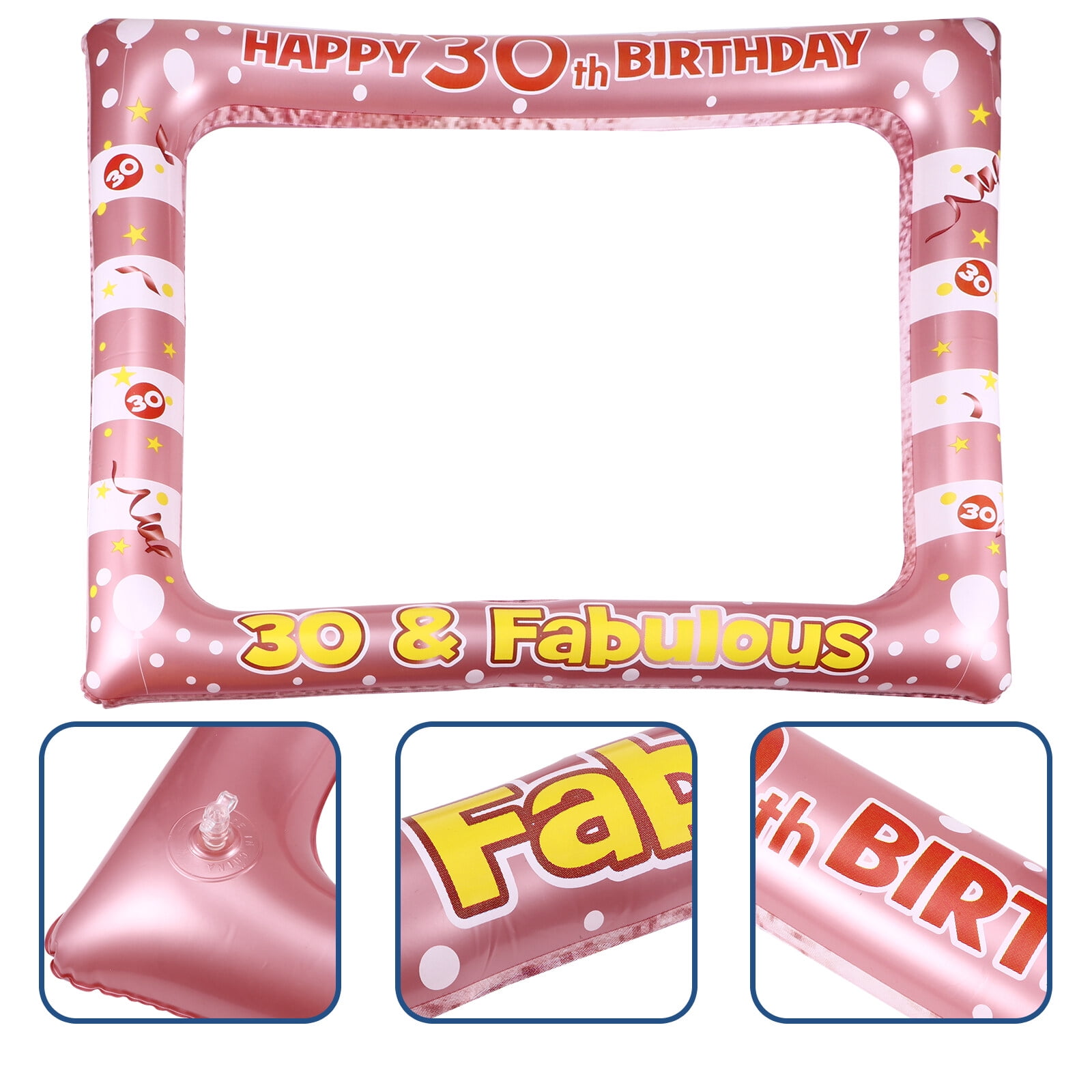 OUNONA Rose Balloon Photo Frame Made of Plastic for Decor and Special ...