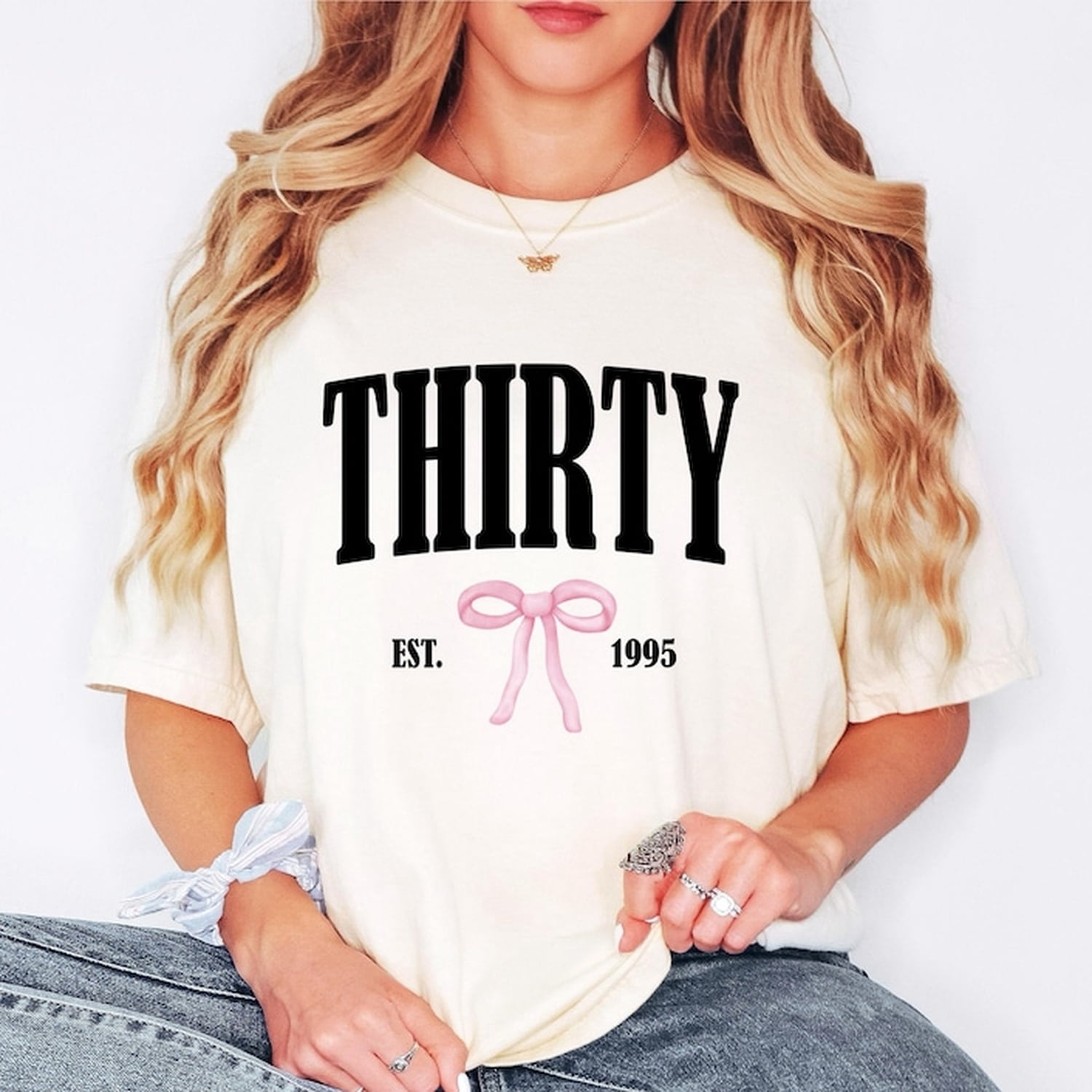 30th Birthday Shirt, Custom 1995 Pink Coquette Bow Vintage 95 , In My ...