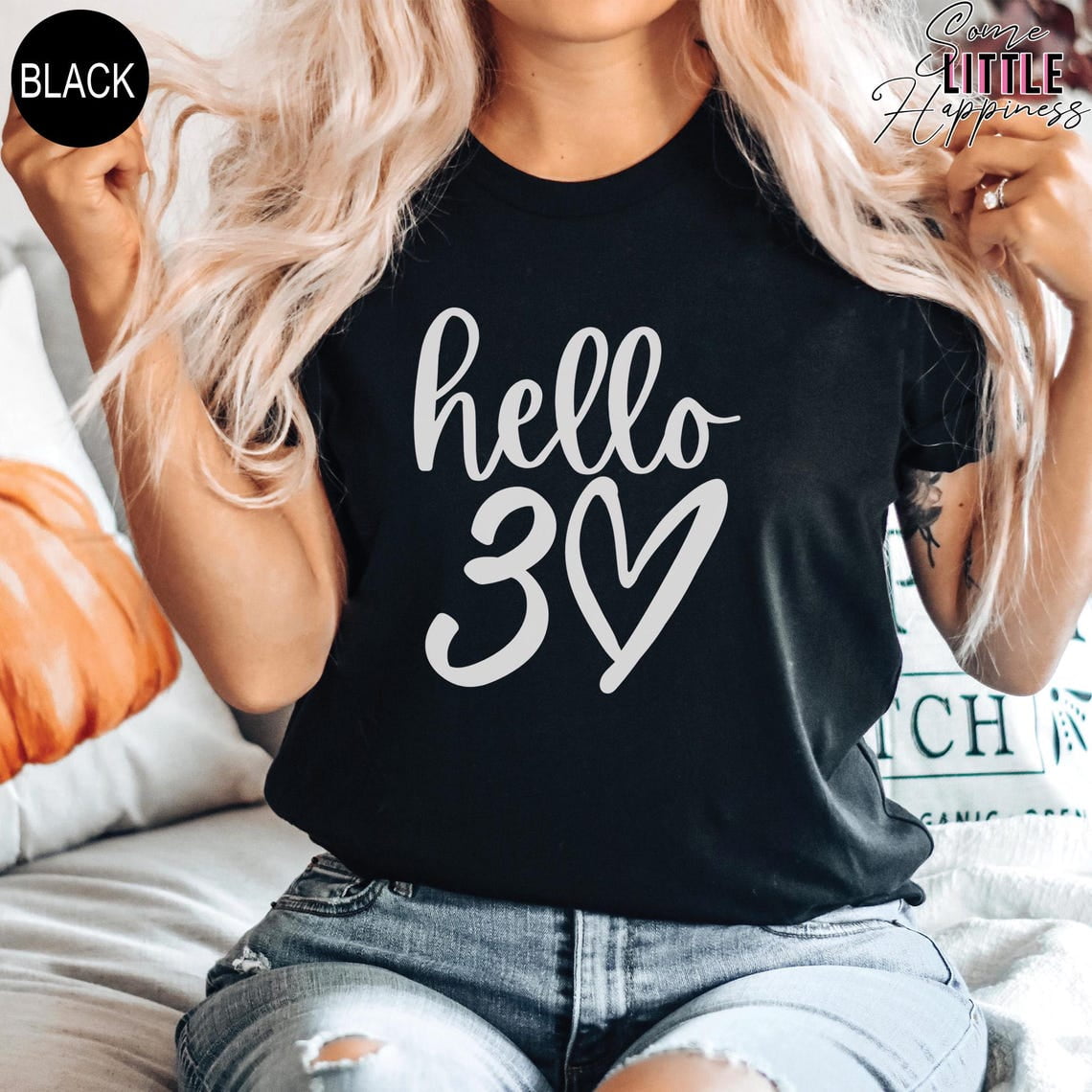 30th Birthday Shirt, Hello 30 T-Shirt, Thirty Years Old Gift, Hello Thirty Shirt, 30 Years Old ...