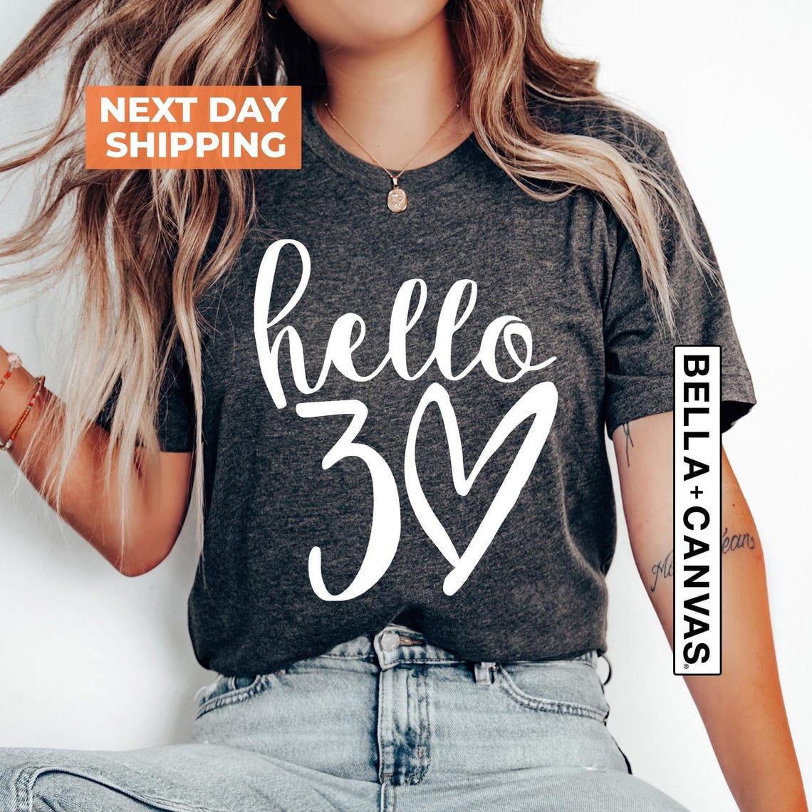 30th Birthday Shirt, Hello Thirty Shirt, 30th Birthday Woman, Hello 30 ...