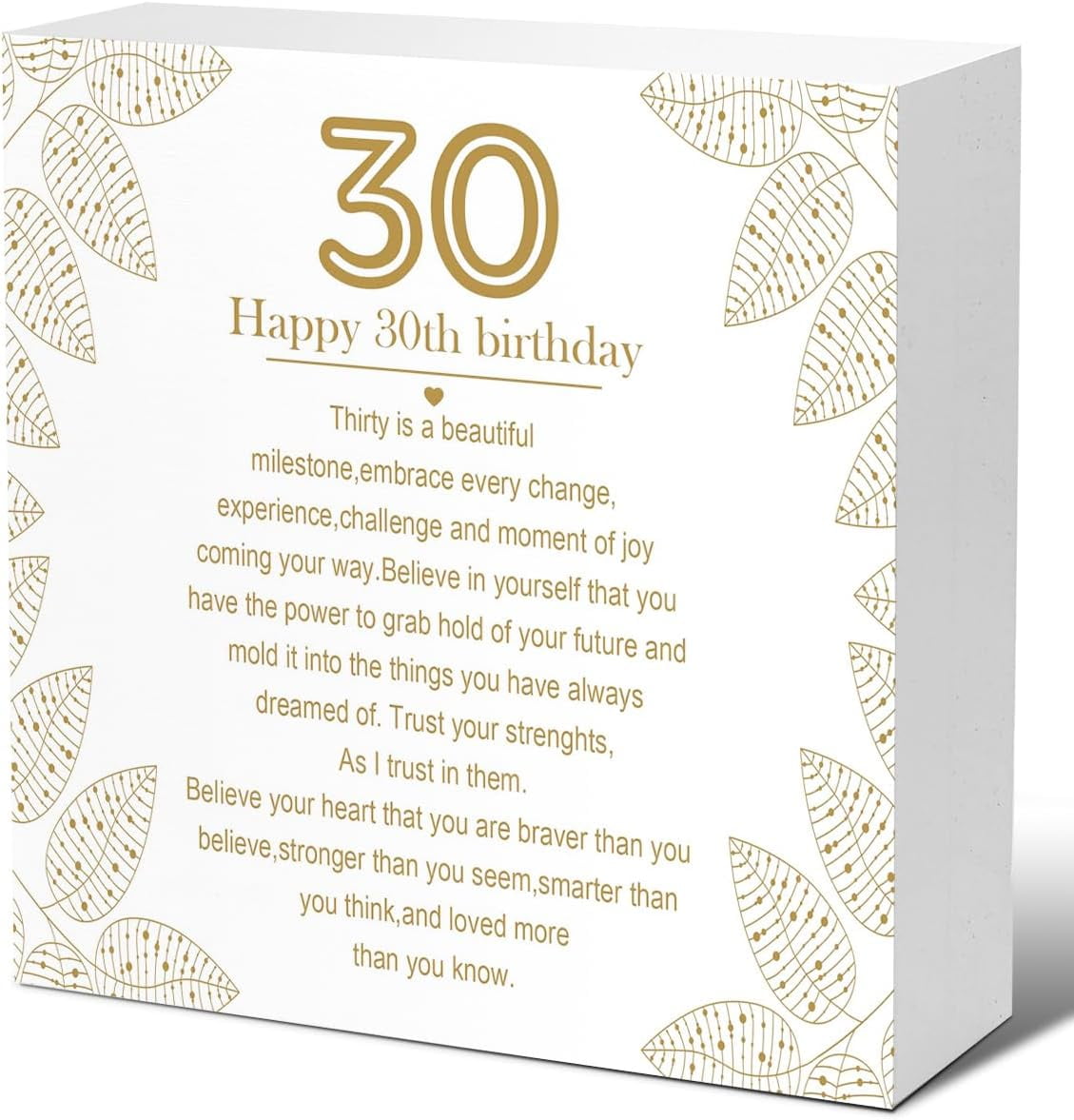 30th Birthday Wood Block Signs You Have Been Loved for 30 Years Wooden ...