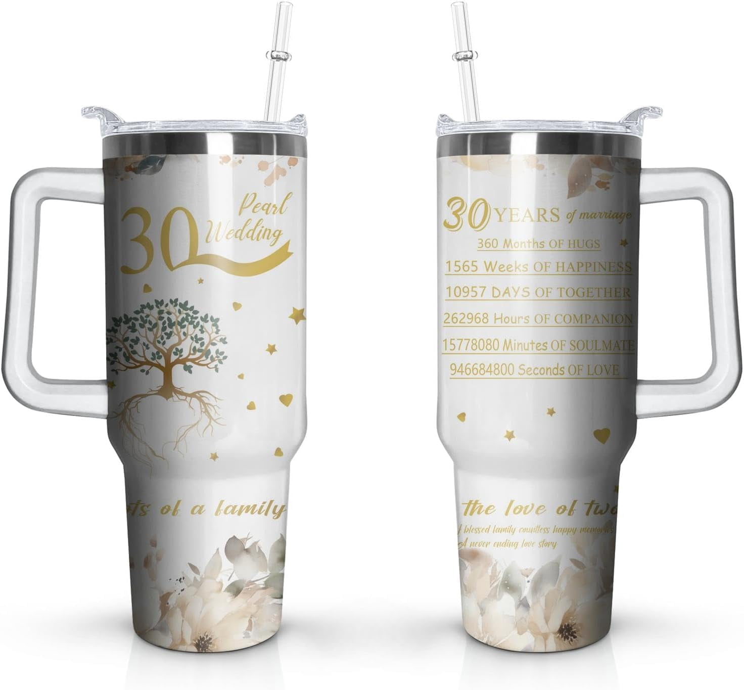 30th Wedding Gifts Anniversary Cups, Pearl Wedding 30th Anniversary ...