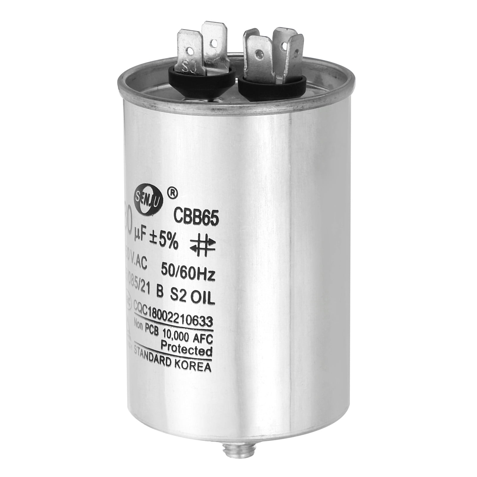 30uF 30MDF 450VAC Fan Start Capacitor, CBB65 Circular Run Capacitor with Screws for Air ...