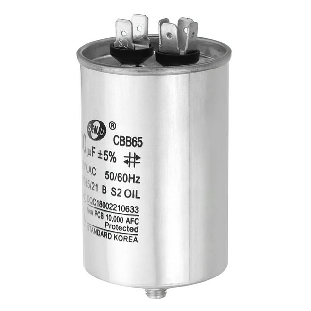 30uF 30MDF 450VAC Fan Start Capacitor, CBB65 Circular Run Capacitor with Screws for Air ...