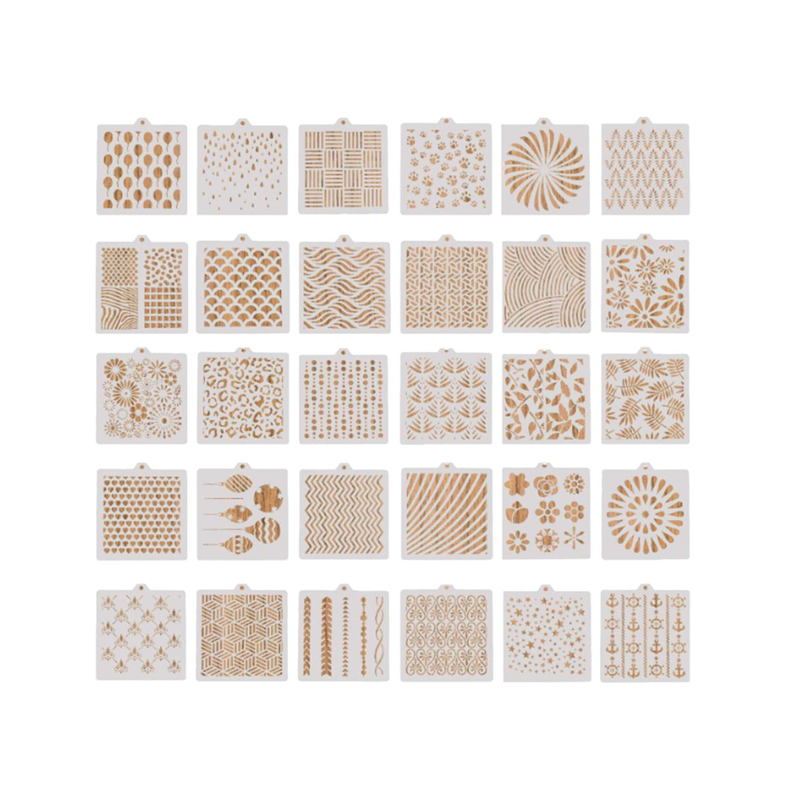 30x Art Craft Stencil, Painting Template Stencils Set, Dog Paws Pattern ...