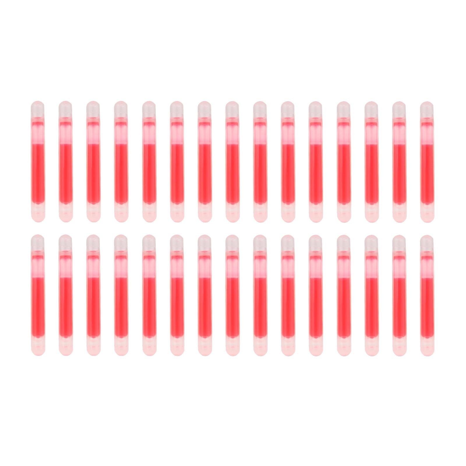 30x Fluorescent Light Stick Luminous Lightstick Float Rod red - Walmart.com