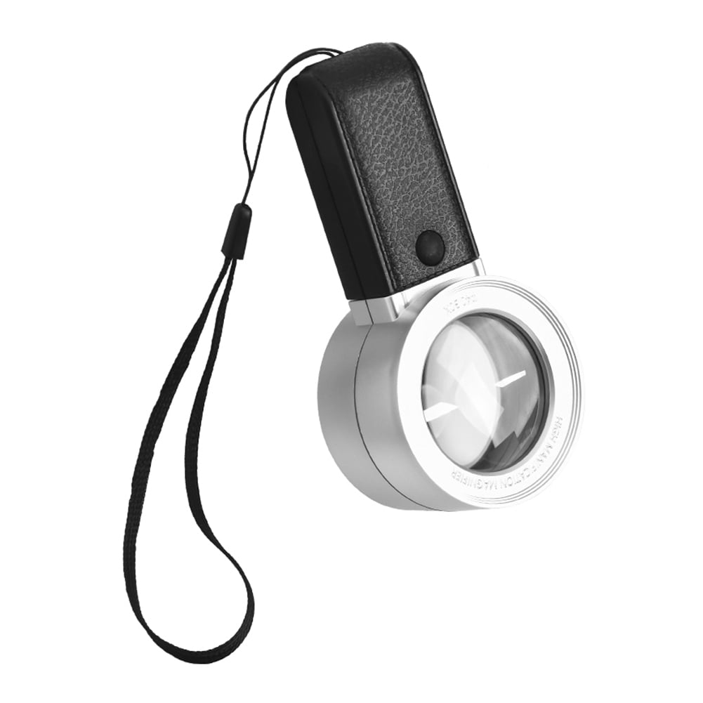 30x HD Handheld Magnifying Glass Lens with 4LED Lights Illuminated ...