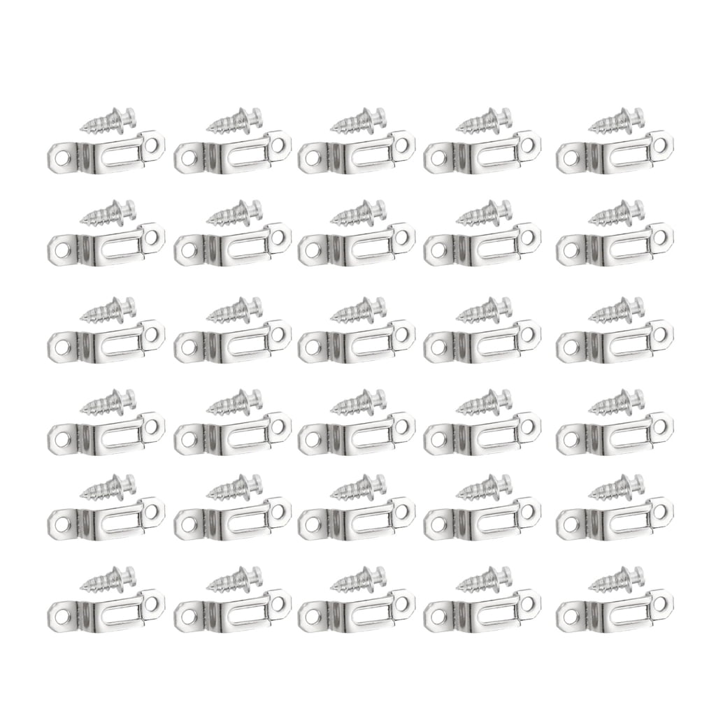 30x Stainless Steel Invisible Furniture Joining Connector Screw ...