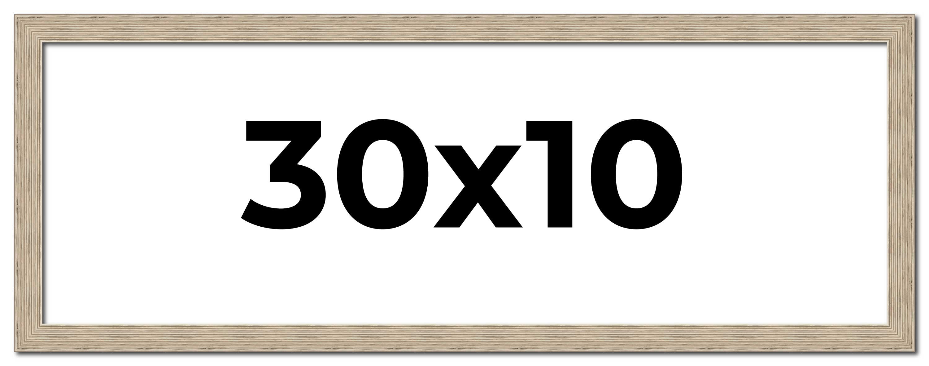 30x10 Frame Grey Solid Wood Picture Frame Width 1 Inches | Interior ...