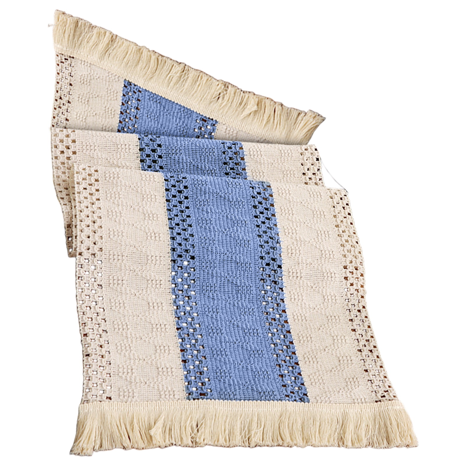 30x140cm Tassels Trimmed Table Cloth Polyester Materials Washable ...