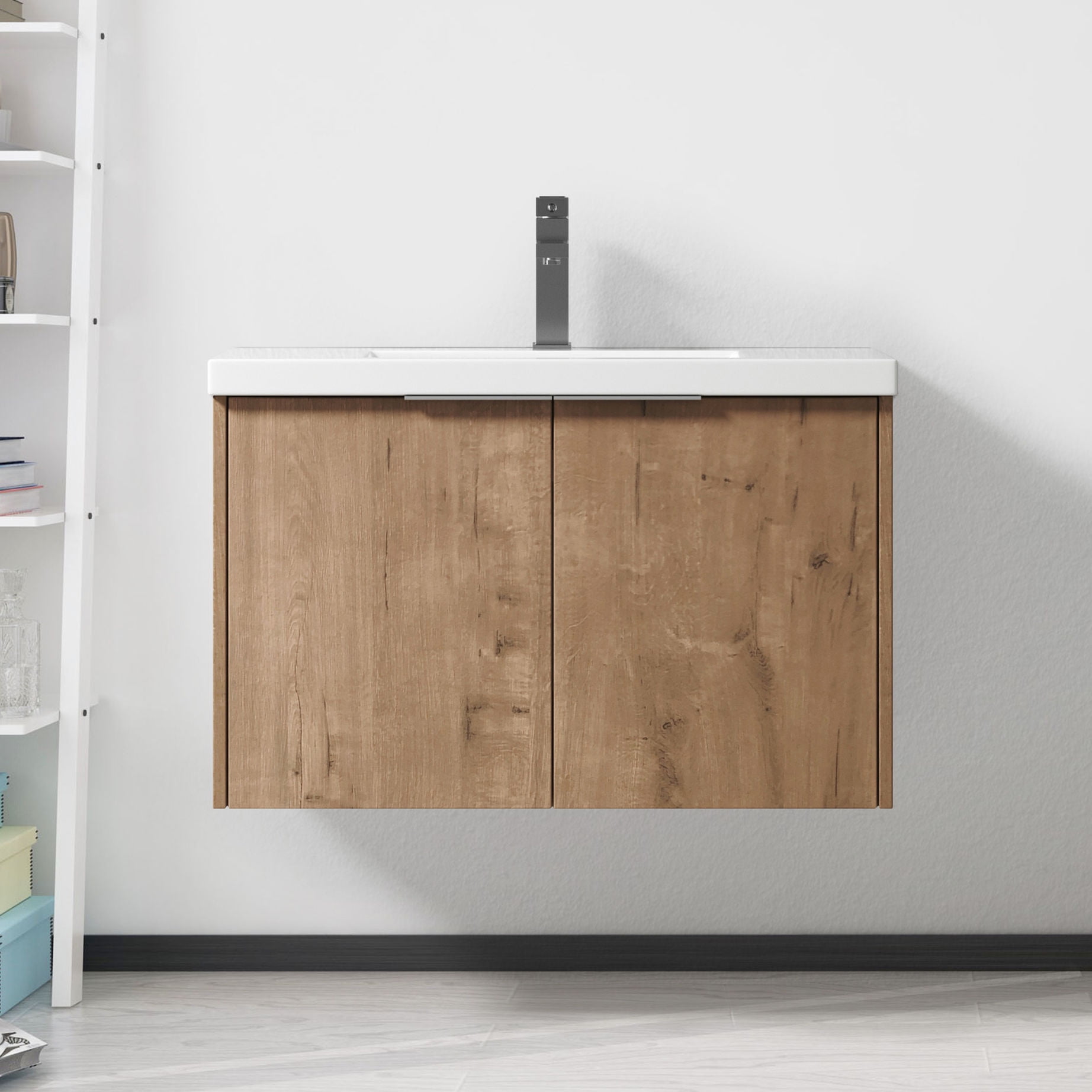 30x18 Bathroom Vanity, Floating Design, Soft Close and Ample Space ...