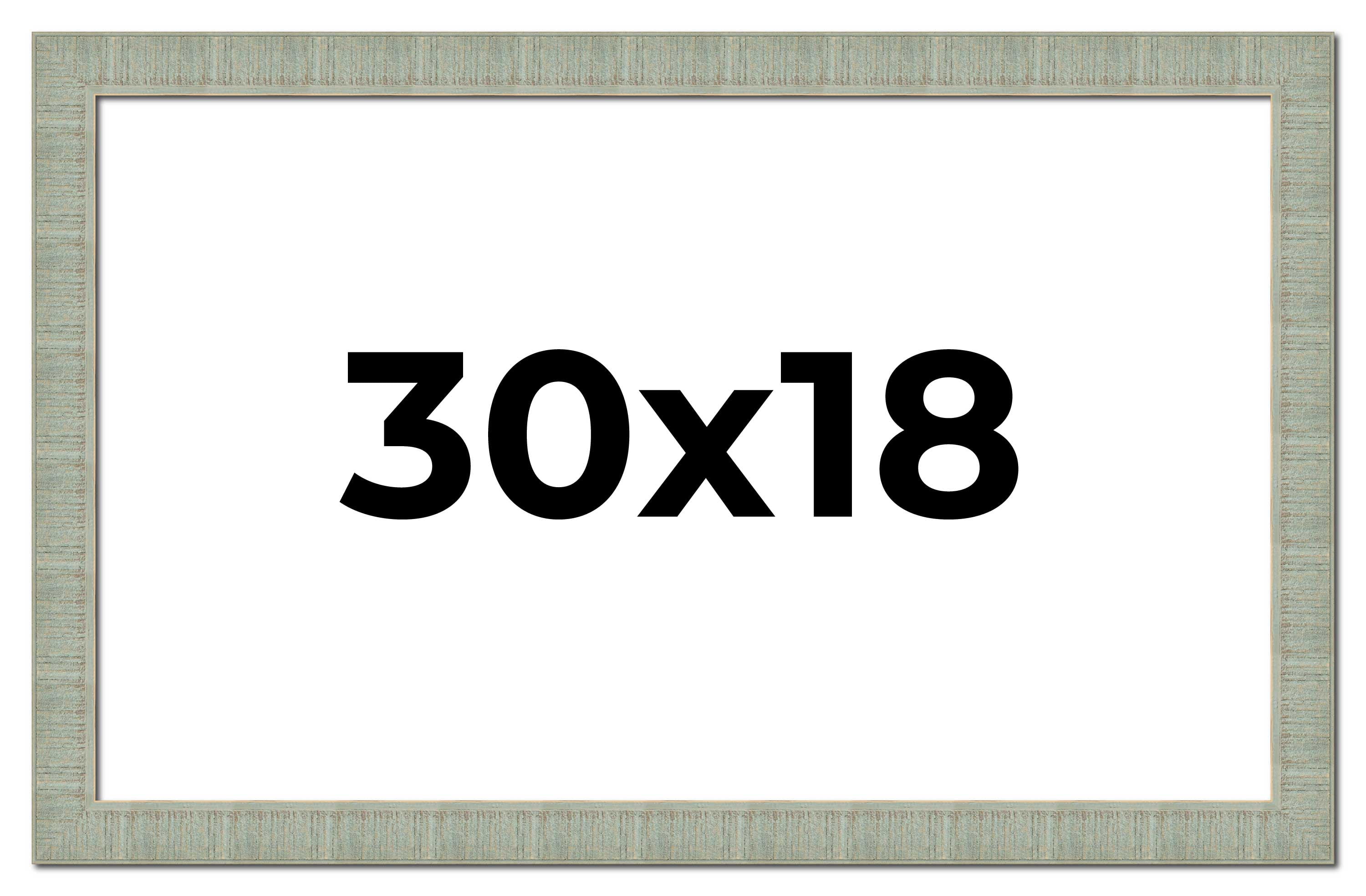 30x18 Frame Green Desert Pear Solid Wood Picture Frame | 1.625 Inch ...