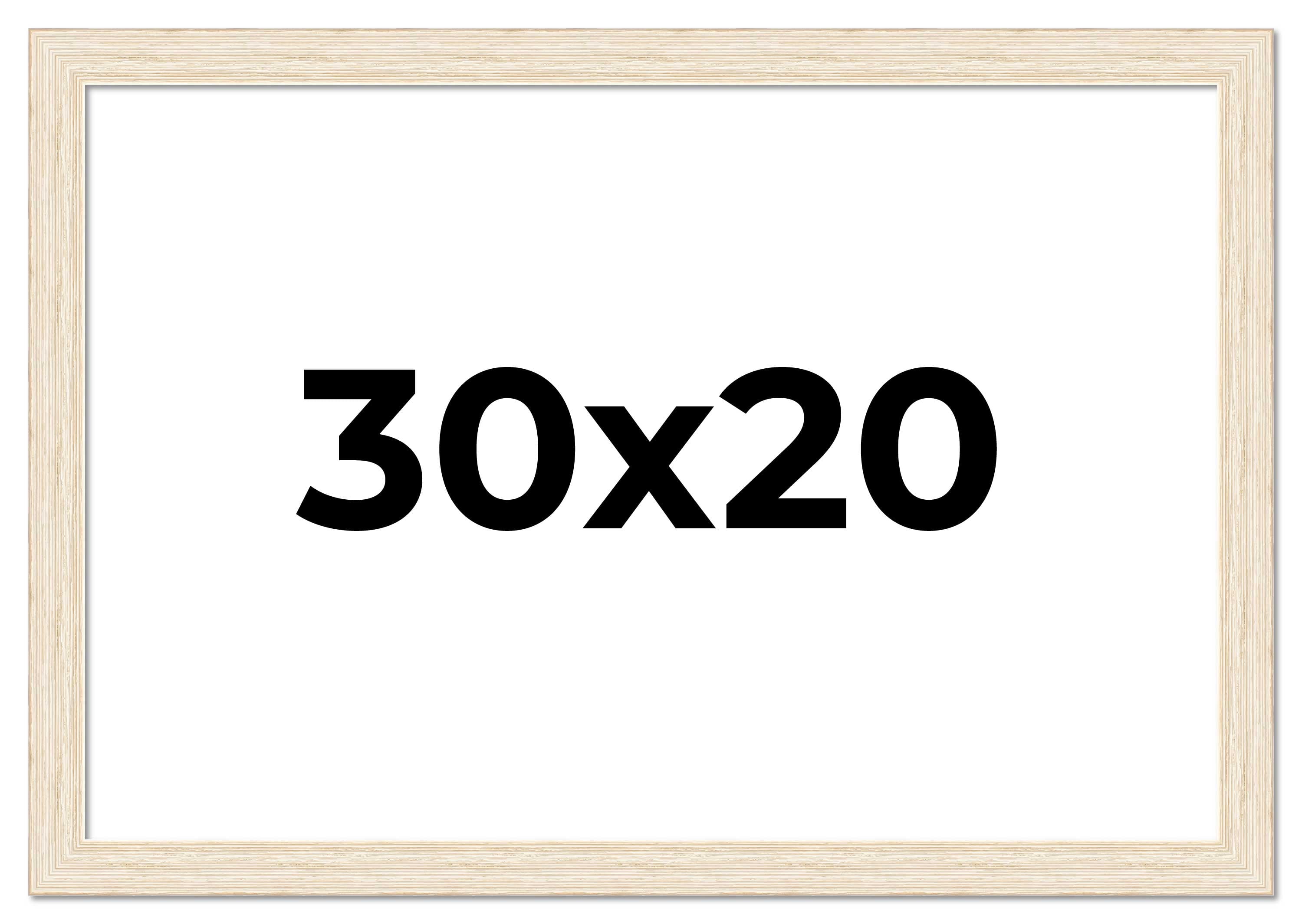 30x20 Frame White Barnwood Picture Frame - Modern Photo Frame Includes ...