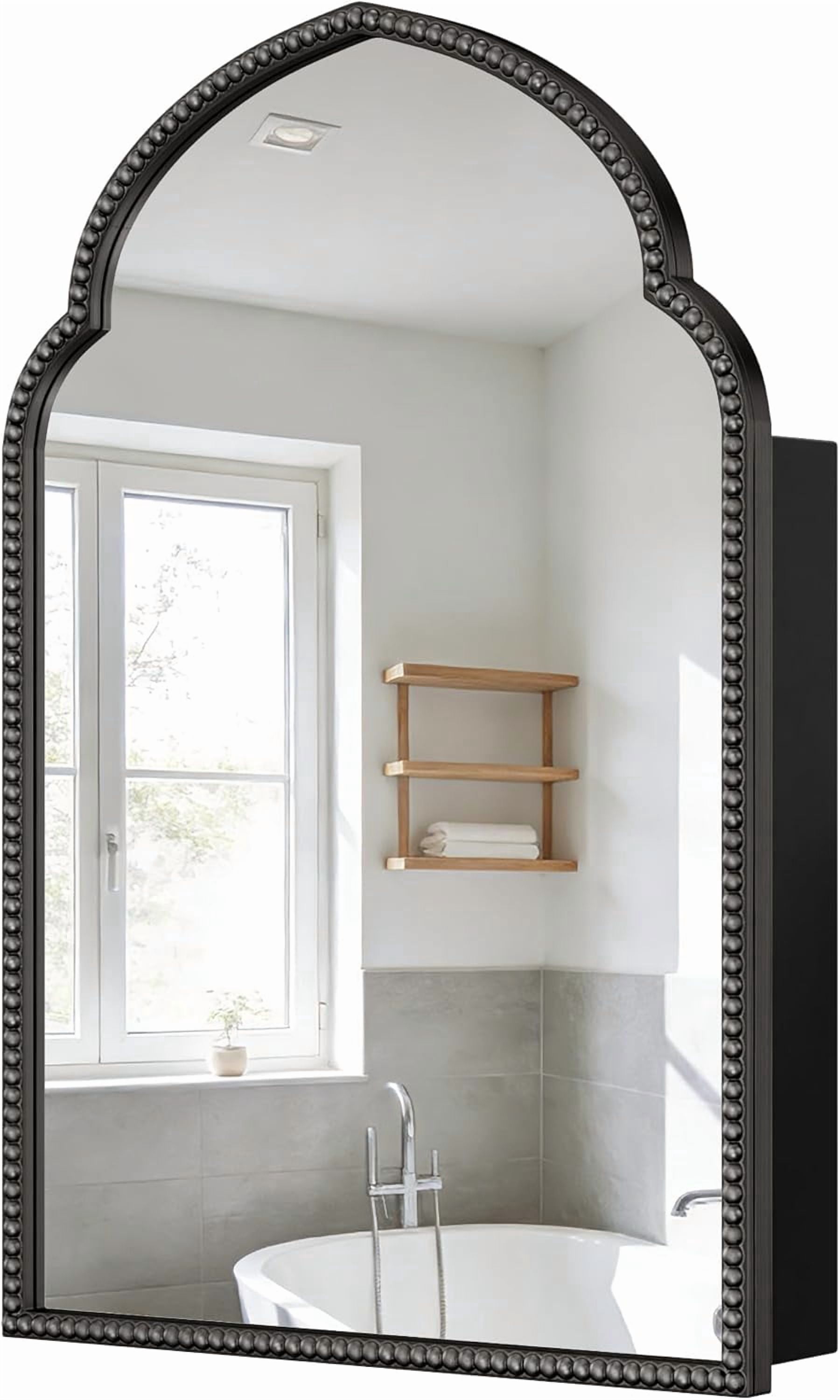 30x20 inch, Wall Mounted/Recessed Medicine Mirror Cabinet, Metal Frame ...