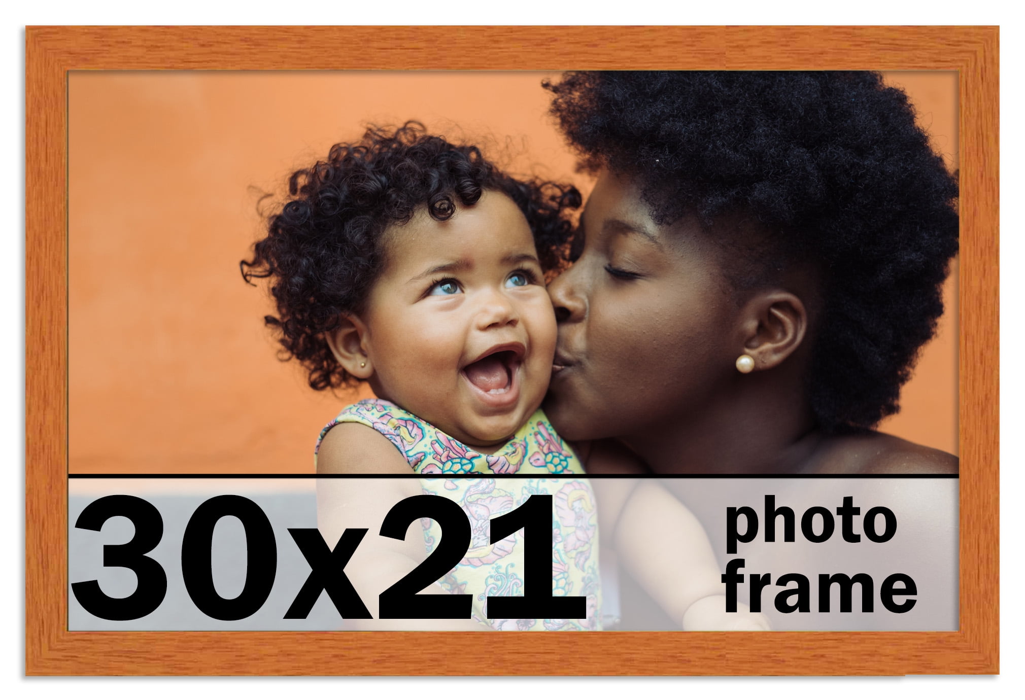 30x21 Frame Honey Pecan Brown Picture Frame - Modern Photo Frame ...