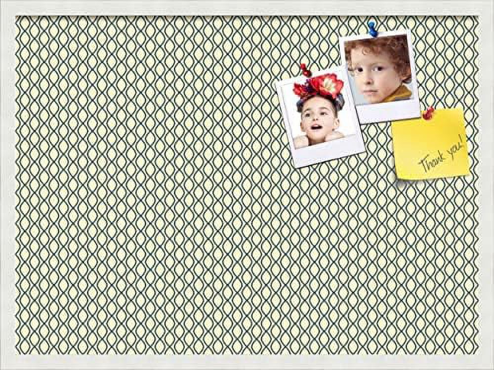 30x22 inch cork bulletin board. this decorative framed pin board comes ...