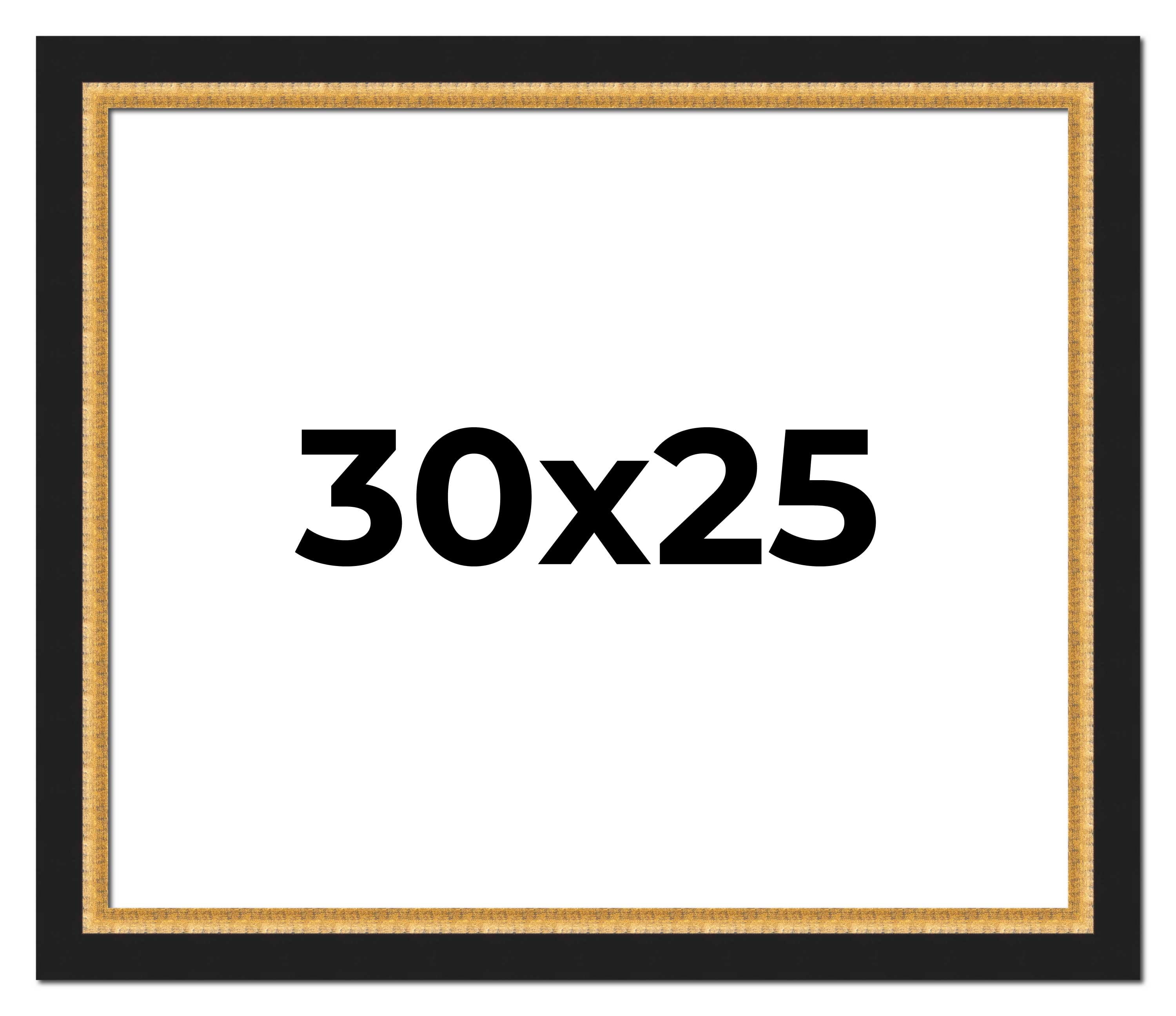 30x25 Frame Gold Real Wood Picture Frame Width 2.25 Inches | Interior ...
