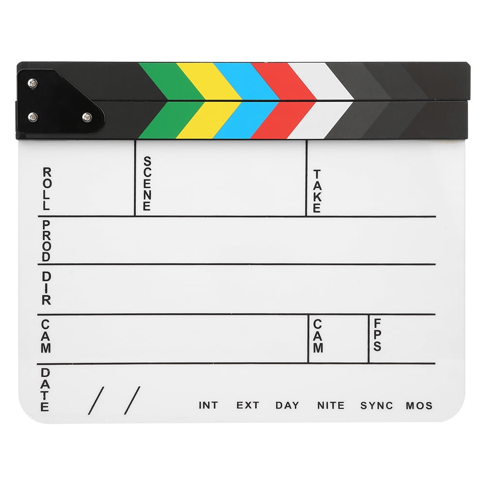 30x25CM Acrylic Movie Clapperboard Professional Director Action Clap ...