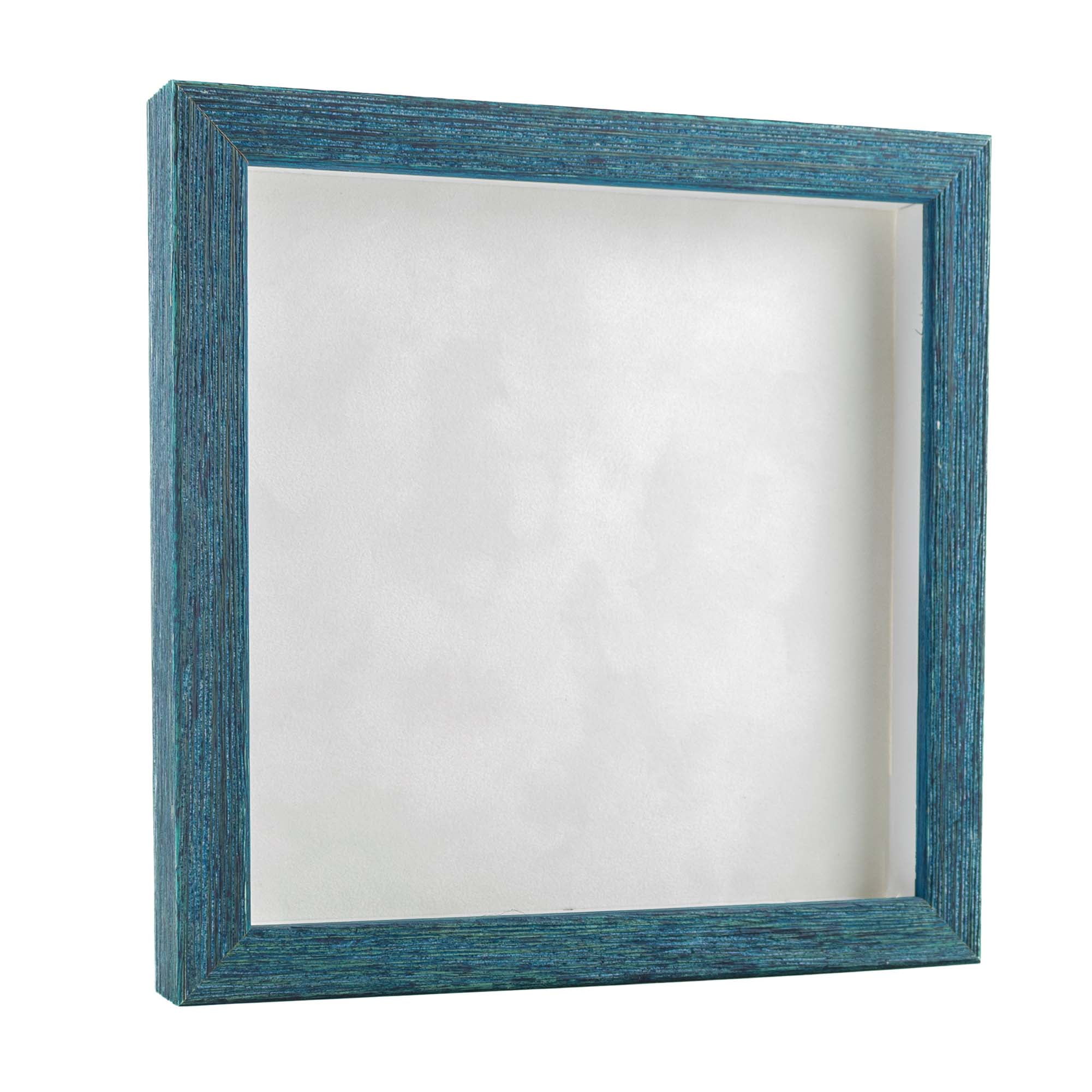 30x30 Blue Shadowbox Frame - Interior Size 30x30 by 1 Inch - Made to ...