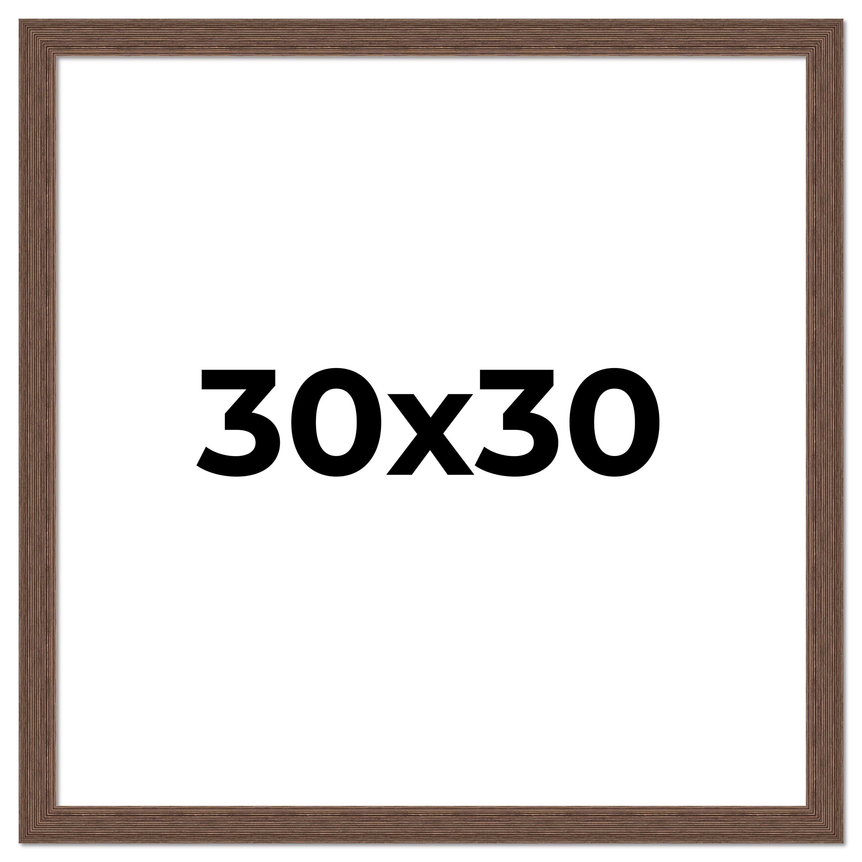 30x30 Frame Brown Distressed Barnwood Picture Frame | Rustic Farmhouse ...