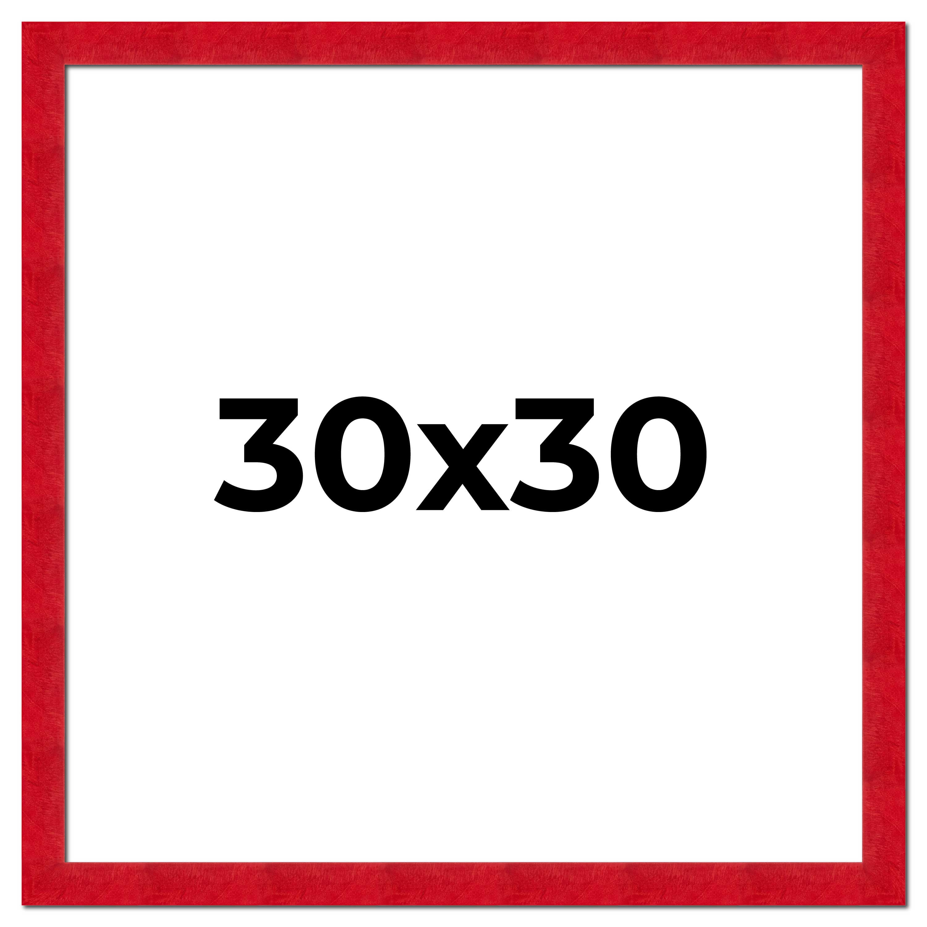 30x30 Frame Red Burl Solid Wood Picture Frame Width 1.75 Inches ...