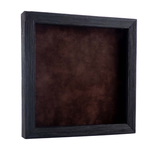 30x30 Shadow Box Frame Barnwood Black Wood | With a 1" Usable Display ...