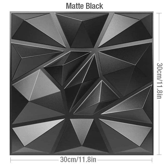 30x30cm Super 3D Art Wall Panel PVC Waterproof 3D Wall Sticker Decor ...