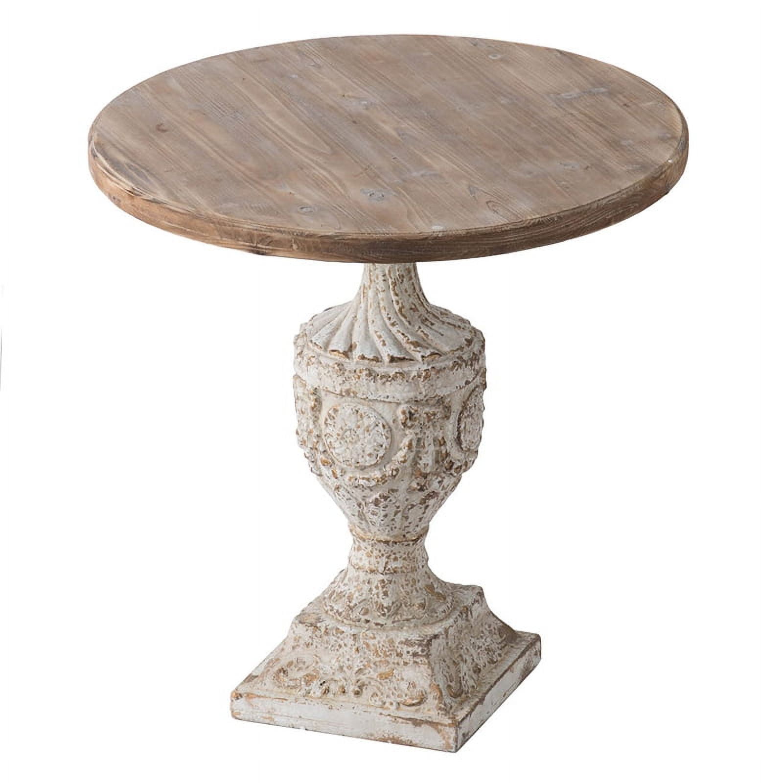 30x31" Antique Round Wood Table - Walmart.com