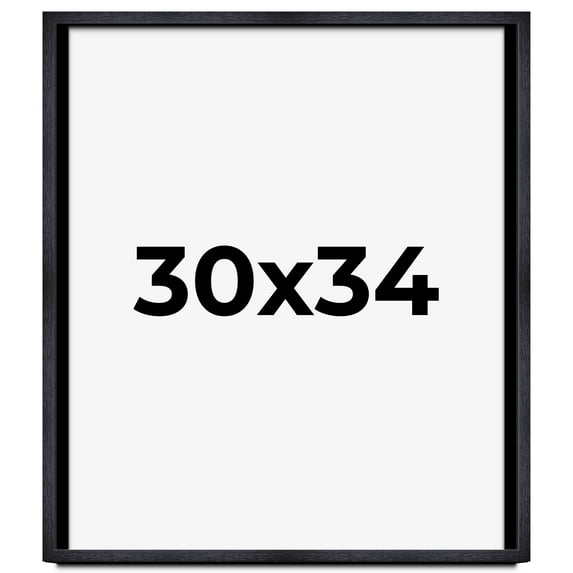 30x34 Shadow Box Frame Black | 1 Inches Deep Real Wood Farmhouse ...