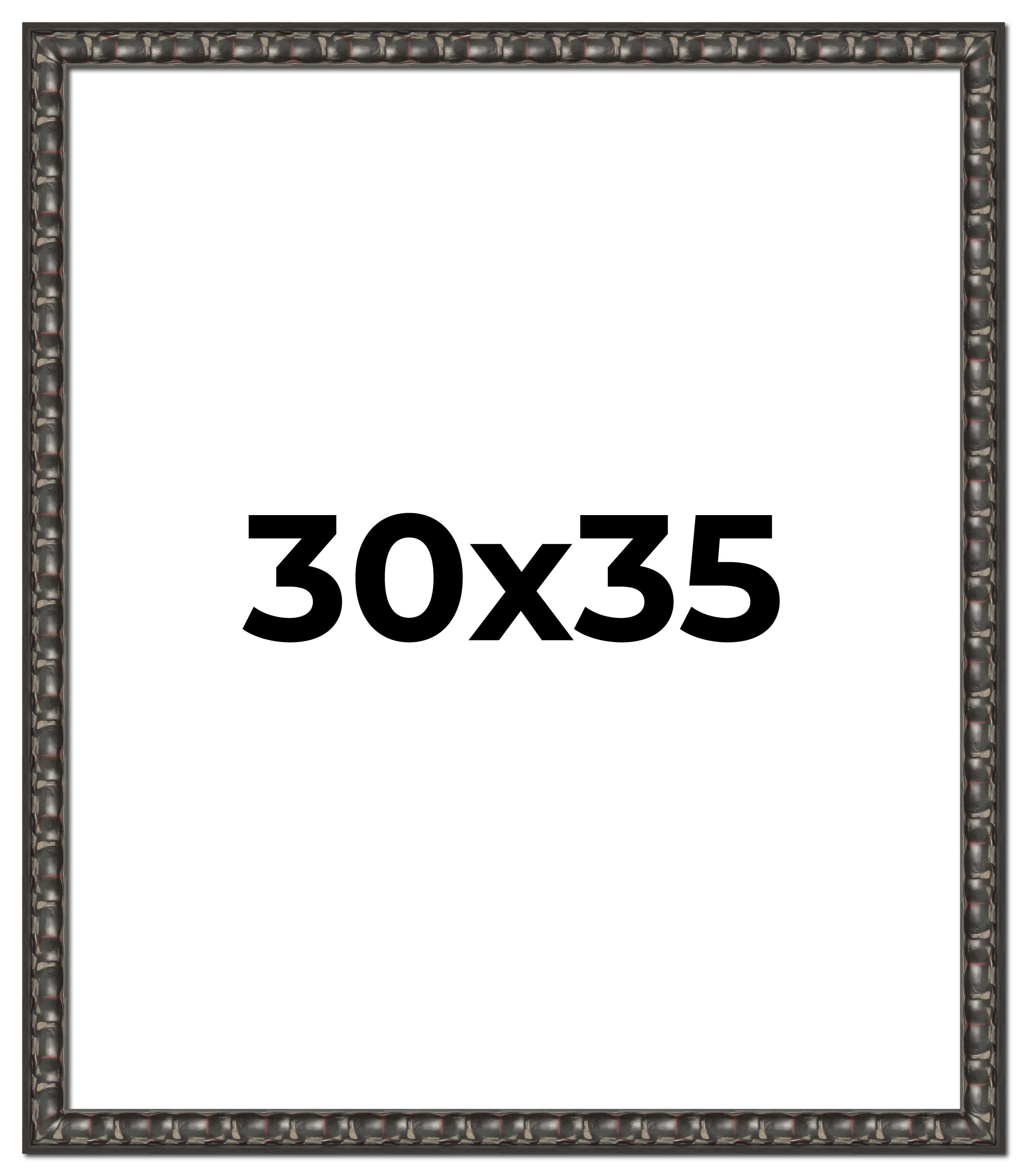 30x35 Frame Black-Brown Medieval Solid Wood Picture Frame | 1.5 Inch ...