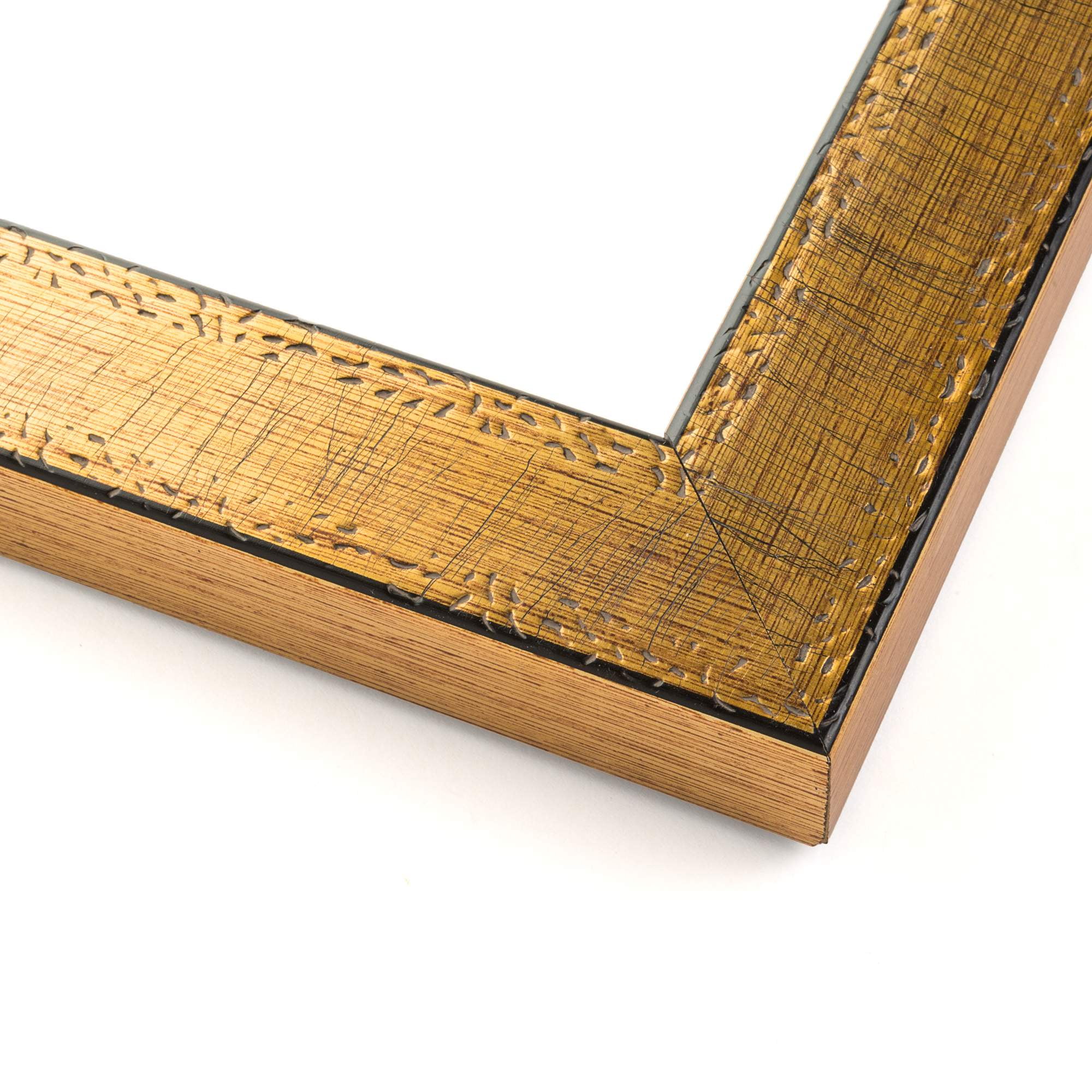 30x36 Embellished Gold Picture Frame - UV Acrylic, Foam Board Backing ...