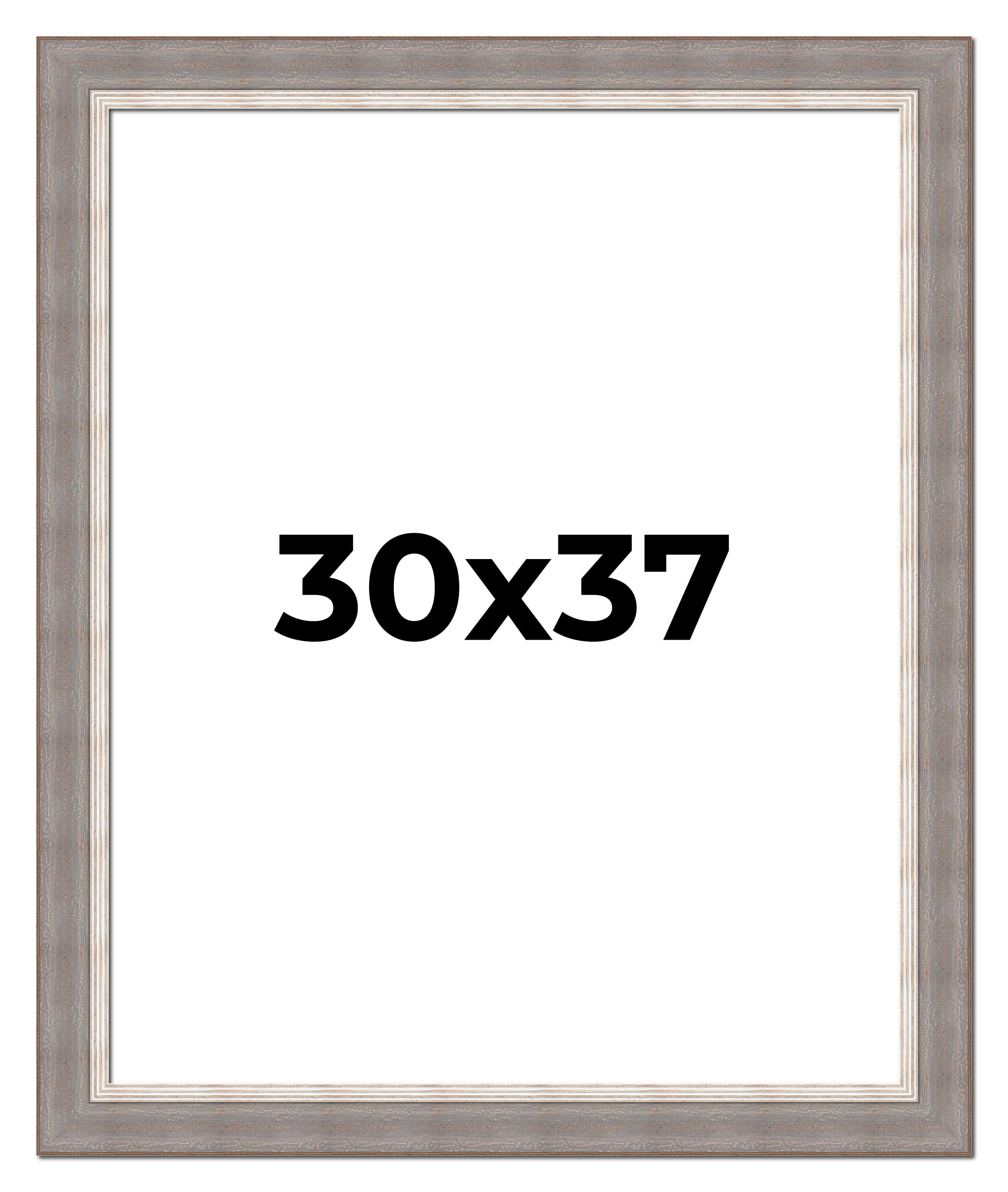 30x37 Frame Grey Real Wood Picture Frame Width 2.75 Inches | Interior ...