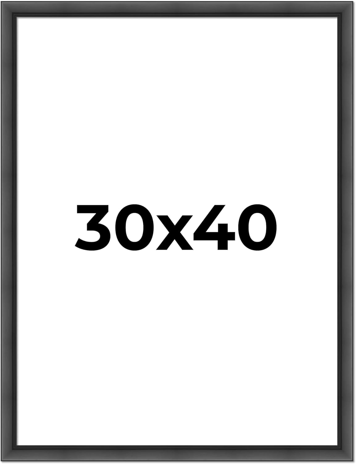 30x40 Frame Black Passaggi Solid Wood Picture Frame Width 1.5 Inches ...