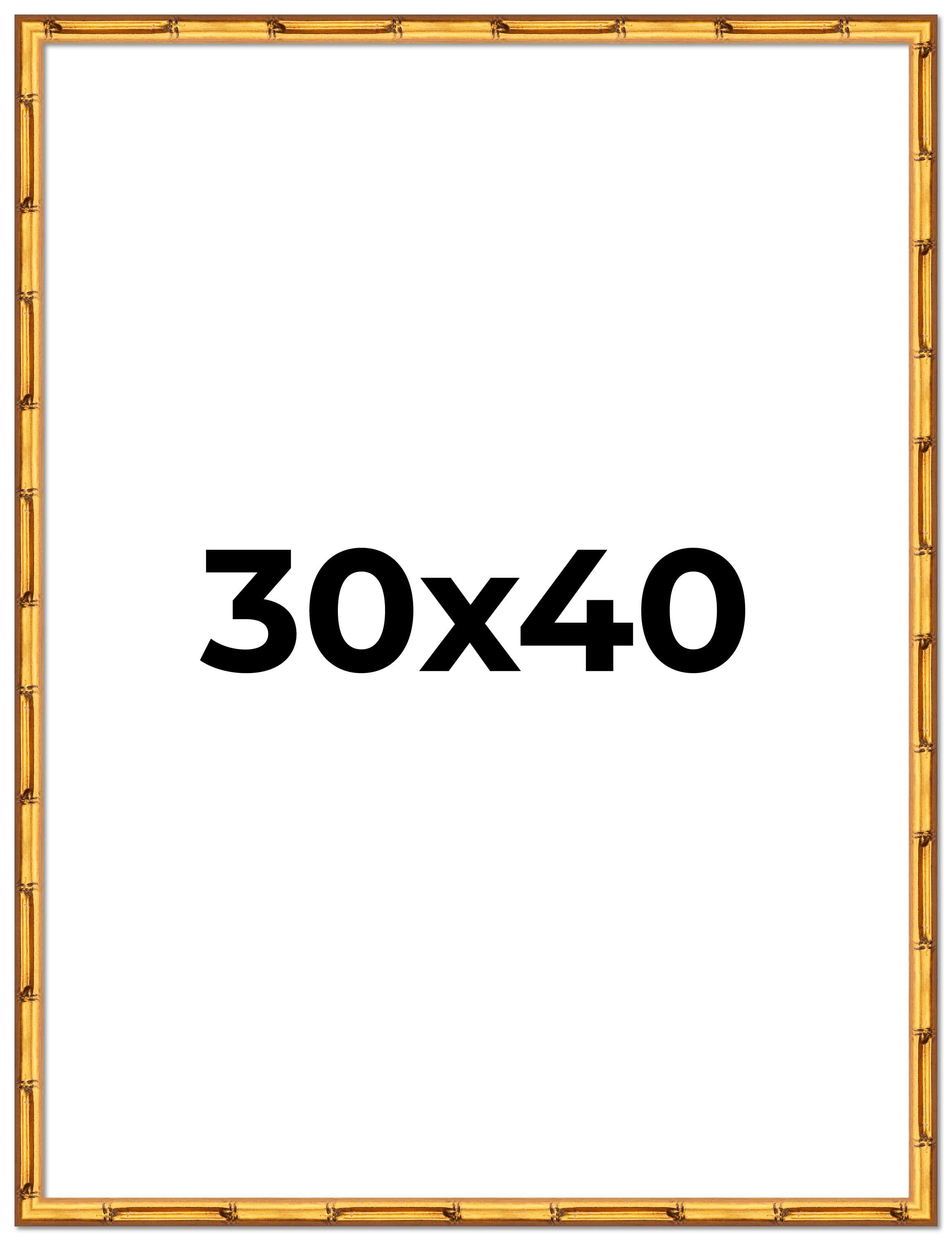 30x40 Frame Gold Bamboo Picture Frame - Complete Modern 30x40 Poster ...