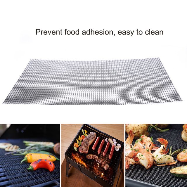 30x40cm Grill mesh mat - Non Stick BBQ Grill mats, Heavy Duty, Reusable ...