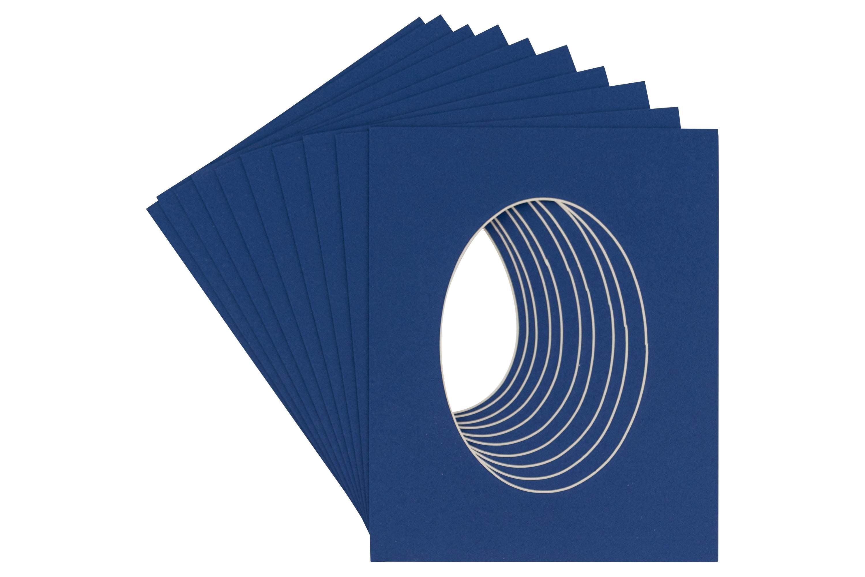30x42 Mat Bevel Cut for 28x40 Photos Precut Bottle Blue Oval Shaped ...