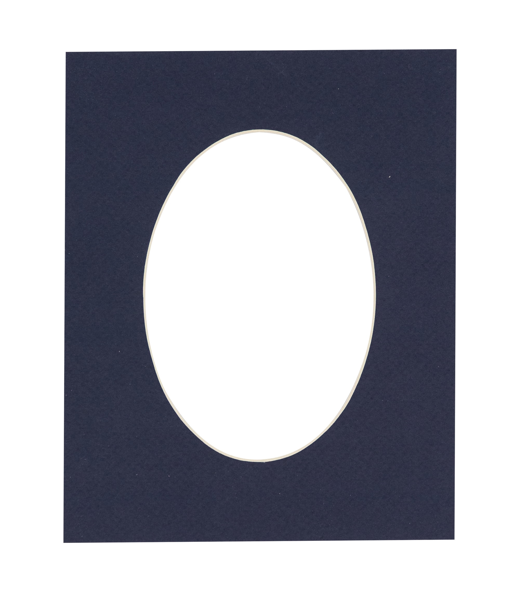 30x42 Mat Bevel Cut for 28x40 Photos Precut Navy Blue Oval Shaped Photo ...