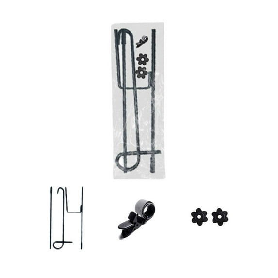 30x45cm Garden Pole and Courtyard Flag Stand with Black Metal ...