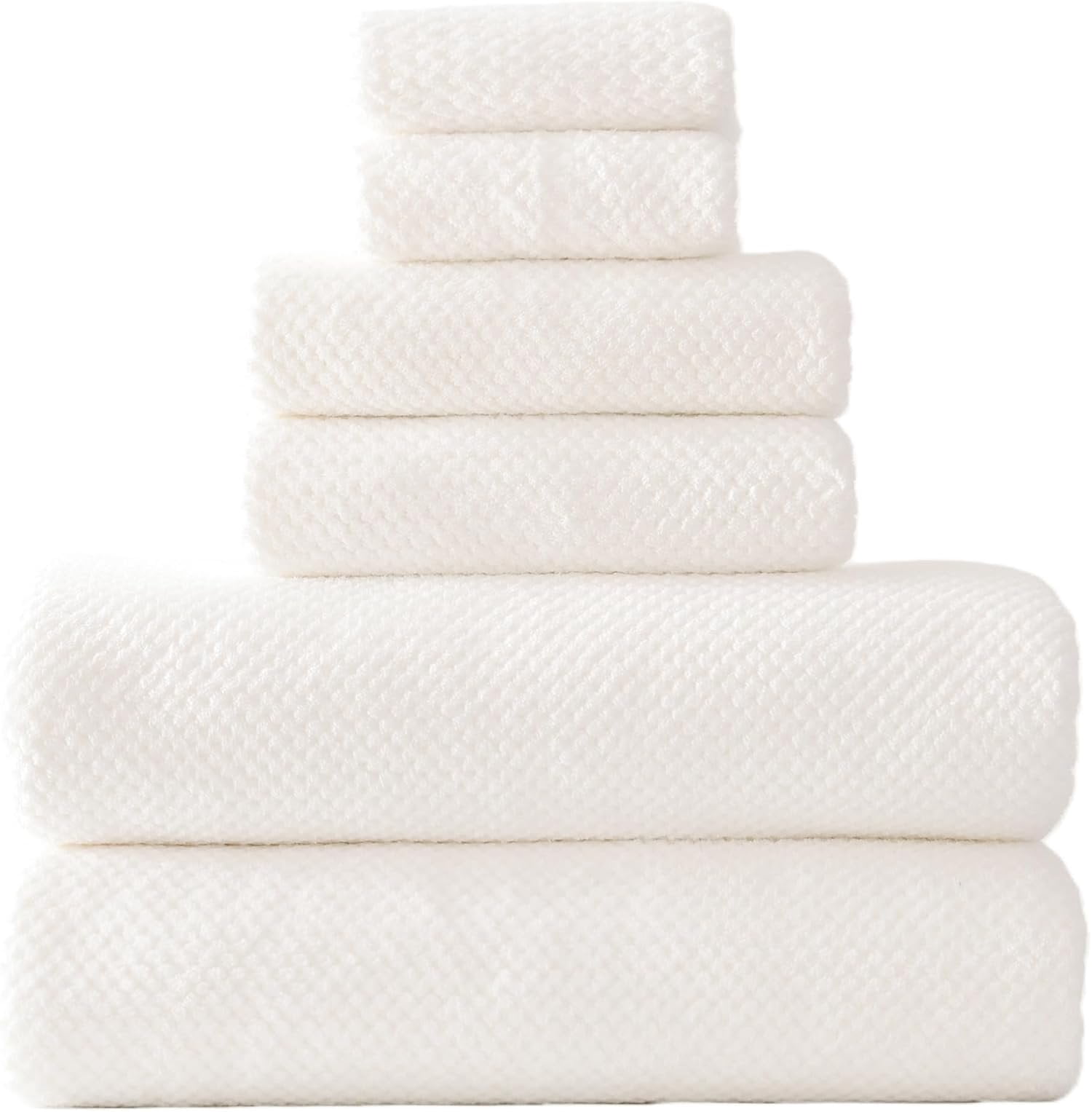 30x60 Inches Bath Towels Set of 6 Super Soft Qucik Dry Loop Microfiber ...
