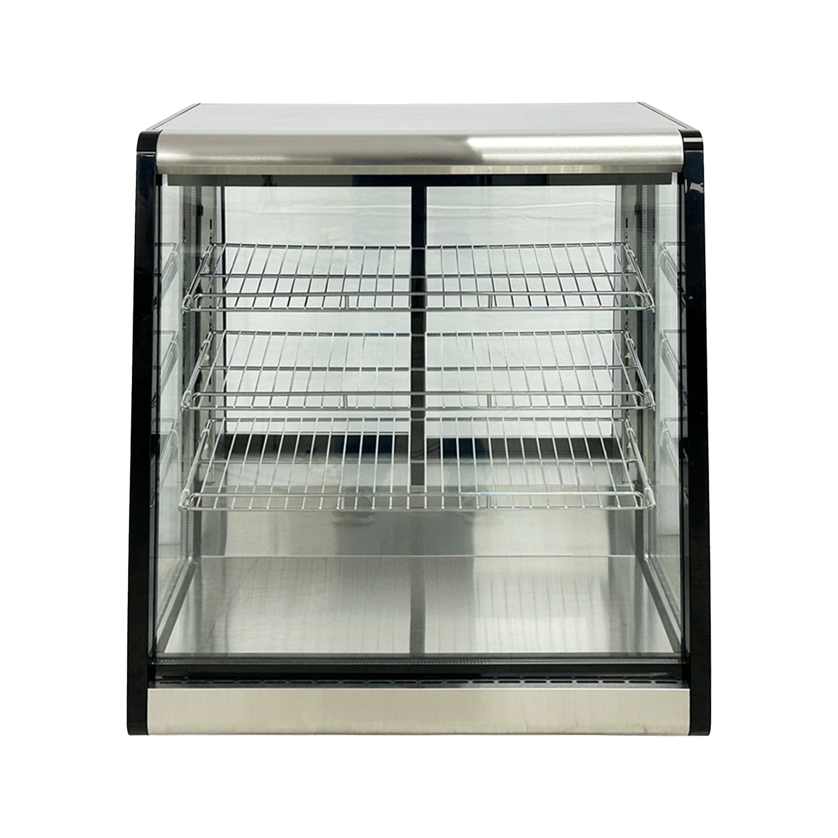 31.2 in. Refrigerating Countertop Showcase Tempered Glass Display 6 Cu ...