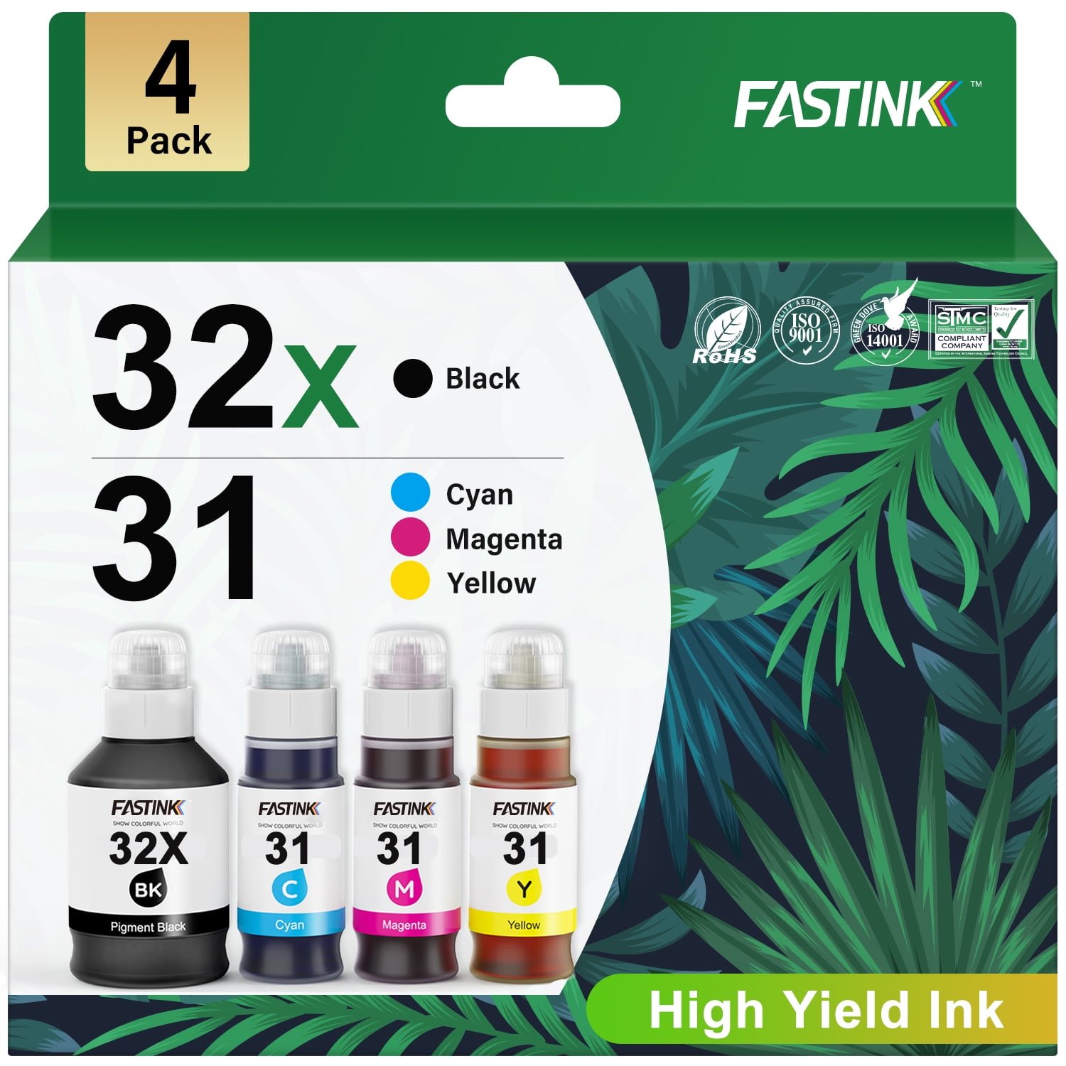 31 32XL Ink Bottle Compatible for HP 31 32 XL Ink Bottle (140ML 32XL ...