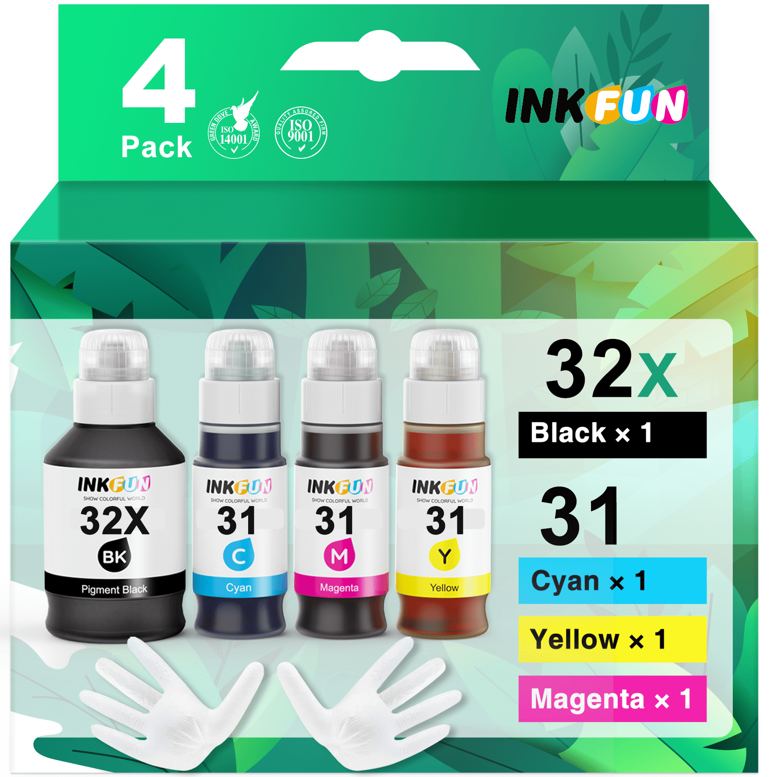 31 32XL Refill Ink Compatible for HP 31 32XL Ink Bottle for HP 31 Ink ...